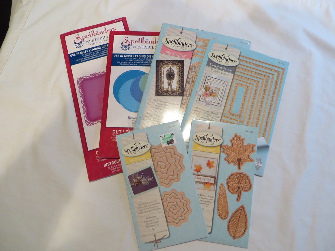 Spellbinders, Stacey Caron, Leaves, Pinecones, Hemstitch, Rectangles ...