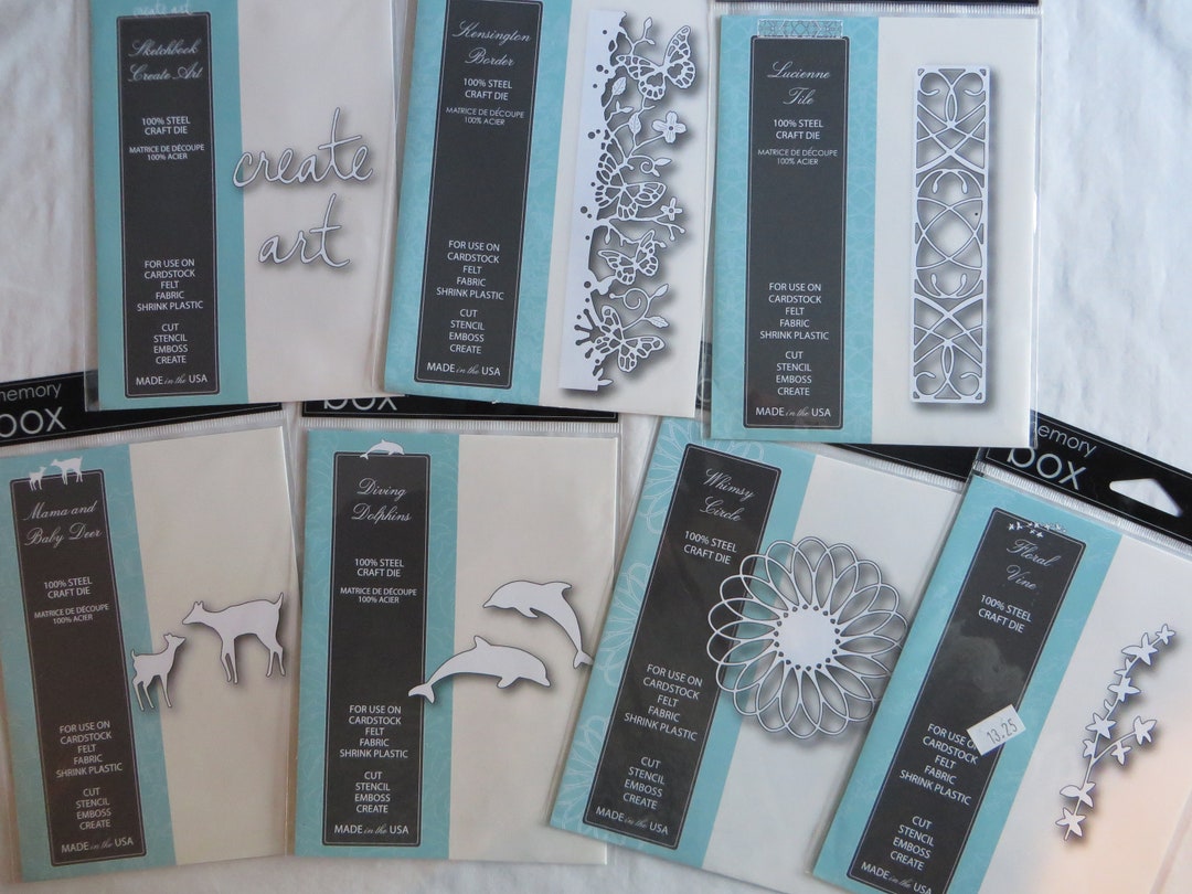 Memory Box Steel Dies, Die, Memory Box, Lucienne Tile, Deer, Dolphins ...