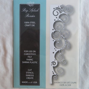 Memory Box Steel Dies, Die, Memory Box, Scrollwork, Splash Border ...