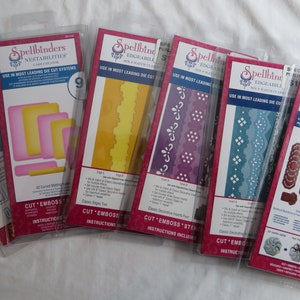 Spellbinders Nestabilities, Edgeabilities, Shapeabilities, Nestabilities, Rectangles, Curved ...