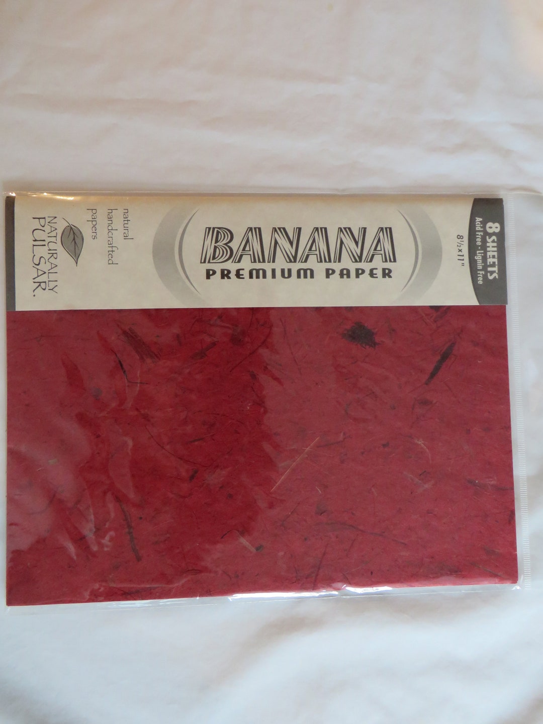8 1/2 X 11 8 Sheets Banana Premium Paper, Natural, Pulsar,scrapbooking ...