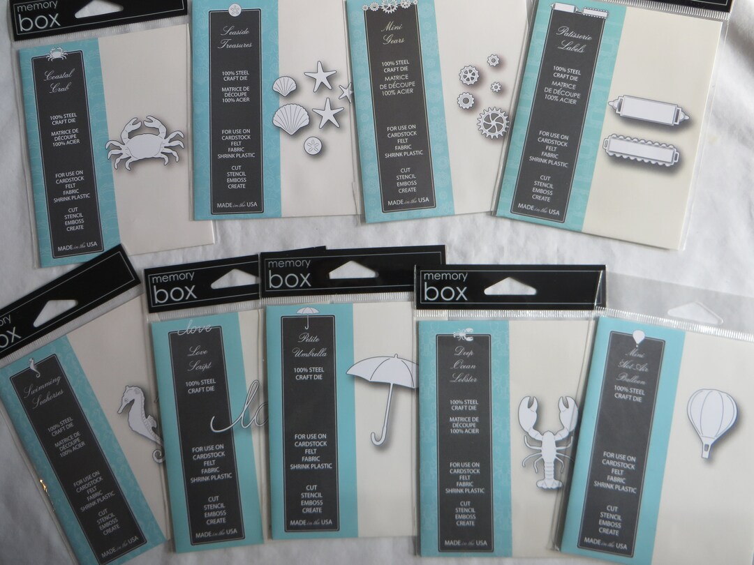 Memory Box Steel Dies, Dies, Memory Box, Crab, Gears, Seaside ...