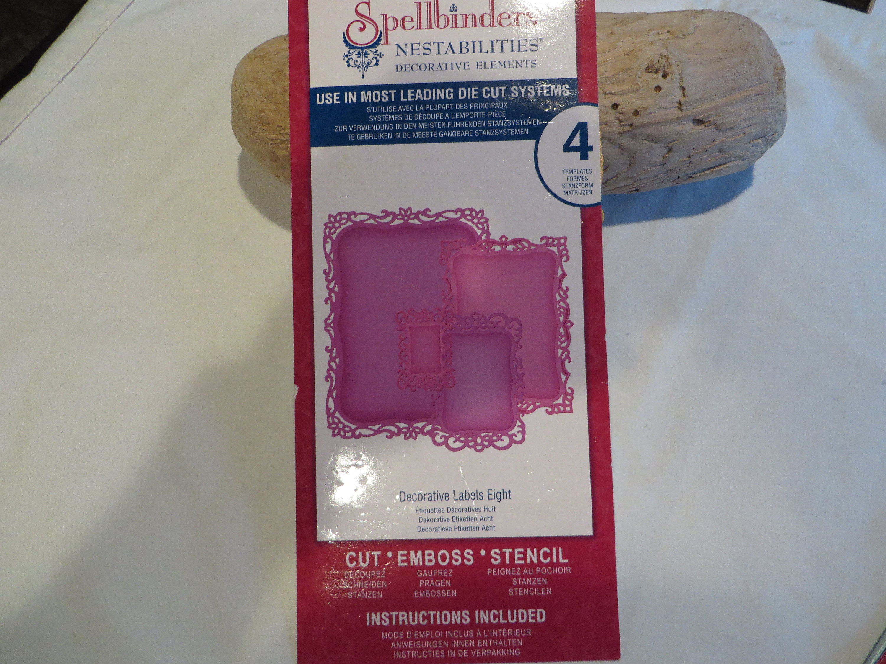 Spellbinders Stacey Caron leaves pinecones hemstitch | Etsy