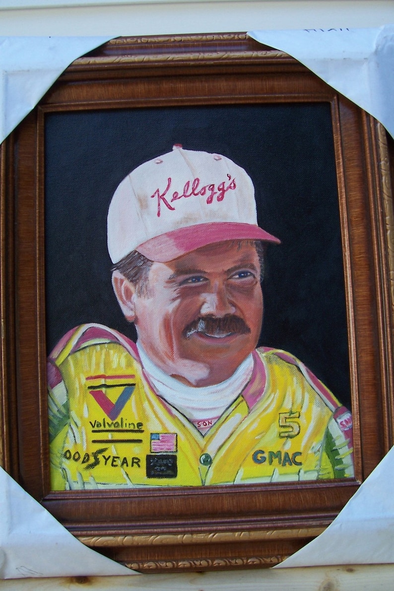 Terry Labonte Oil Portrait 11" X 14", Oil, Painting, Terry, Labonte ...