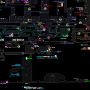 Hollow Knight Map Poster | Hallownest Wall Art | Game Print #2 - Etsy