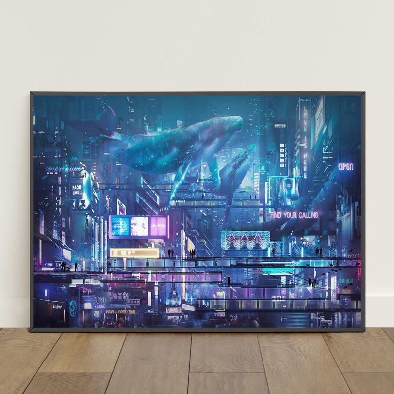Cyberpunk Wall Art - Etsy