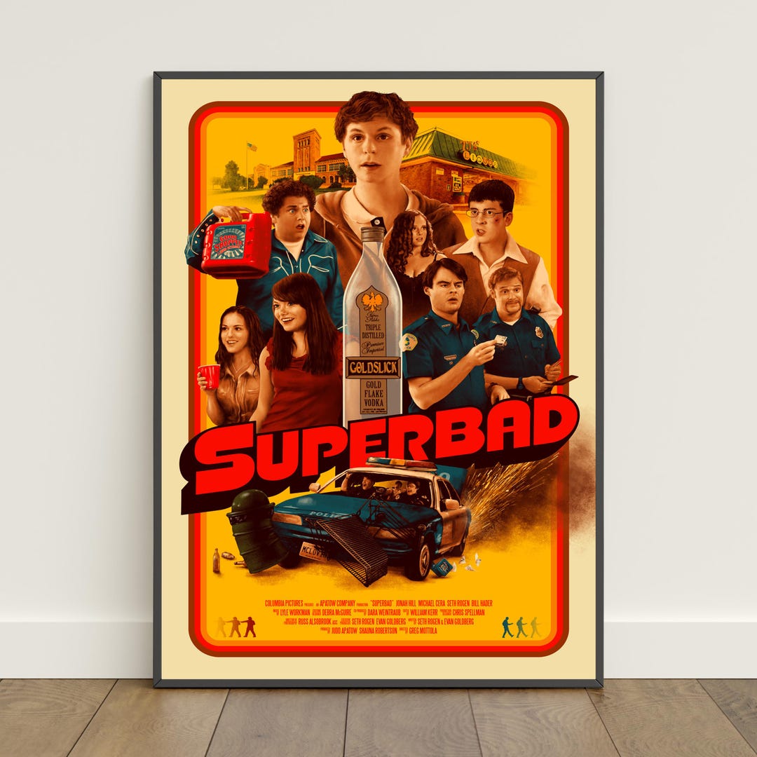 Superbad Poster | Seth Wall Art | Movie Print - Etsy