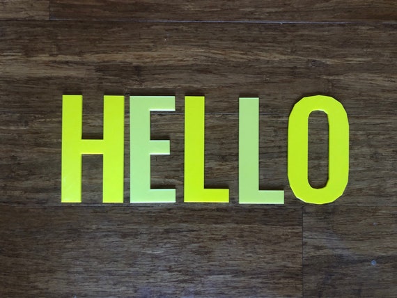 Giant Magnetic Alphabet Garage Letters | Etsy