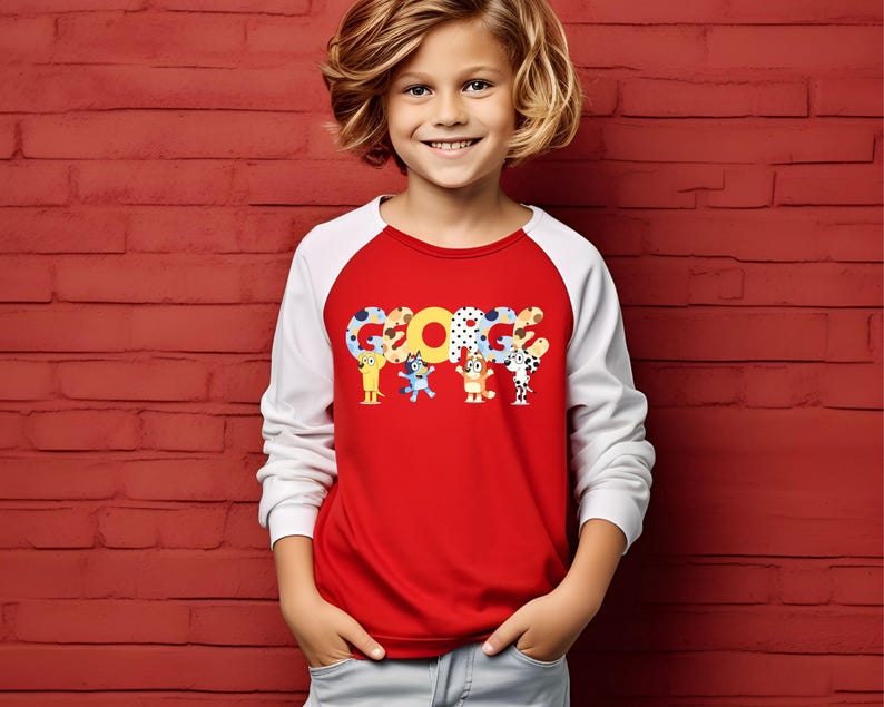Bluey Custom Name DTF Transfer,bluey Dog Ready to Press, Personalized ...