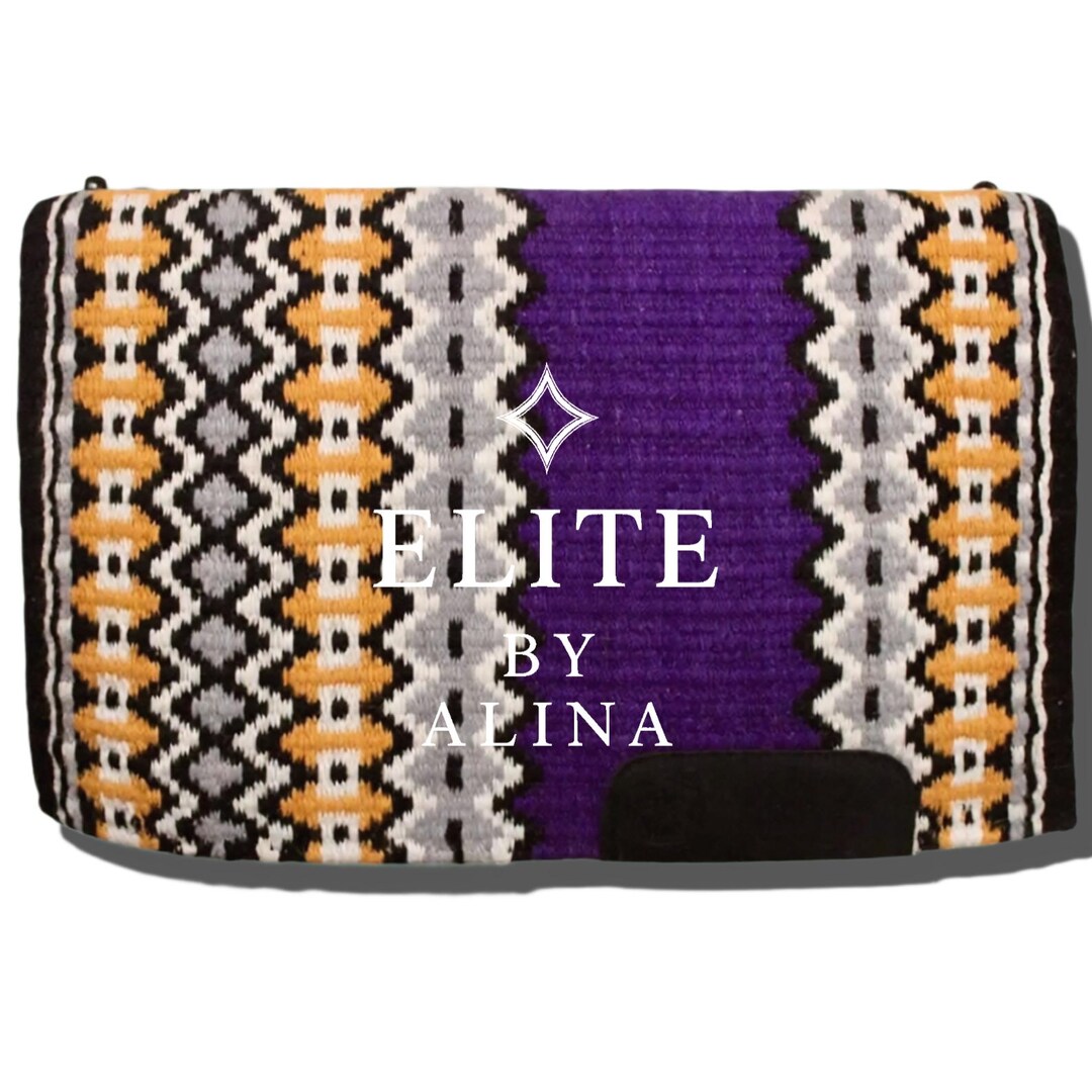 Western Show Pad Purple Base Gold Gery Combination Custom Western ...