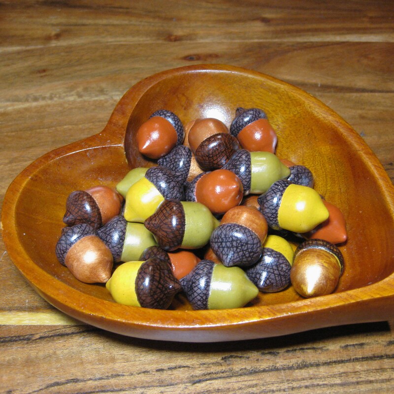 Painted Acorns - Etsy