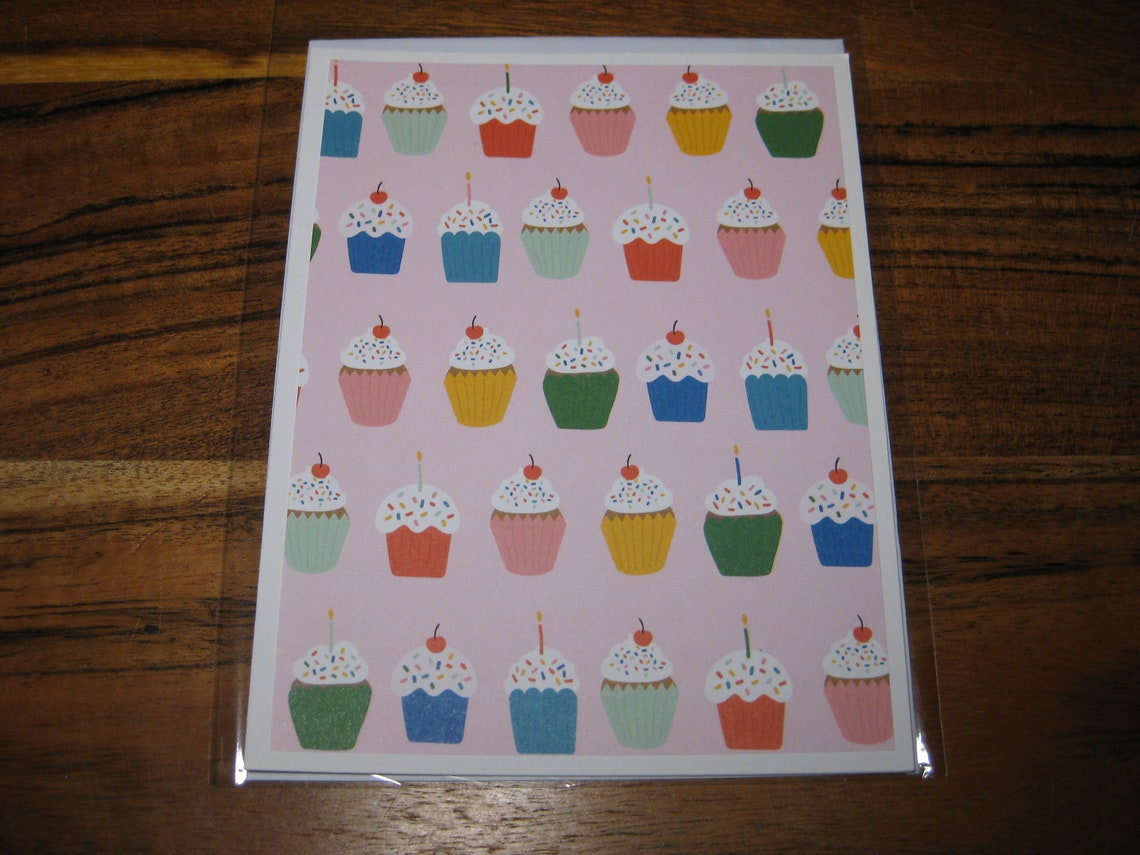 Handmade Cupcake Notecards: Boxed Set of 6 Blank Cards - Etsy