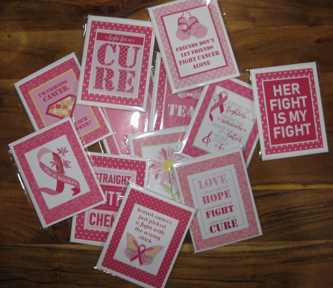 Breast Cancer Support Note Cards: Handmade Encouragement Cards - Etsy
