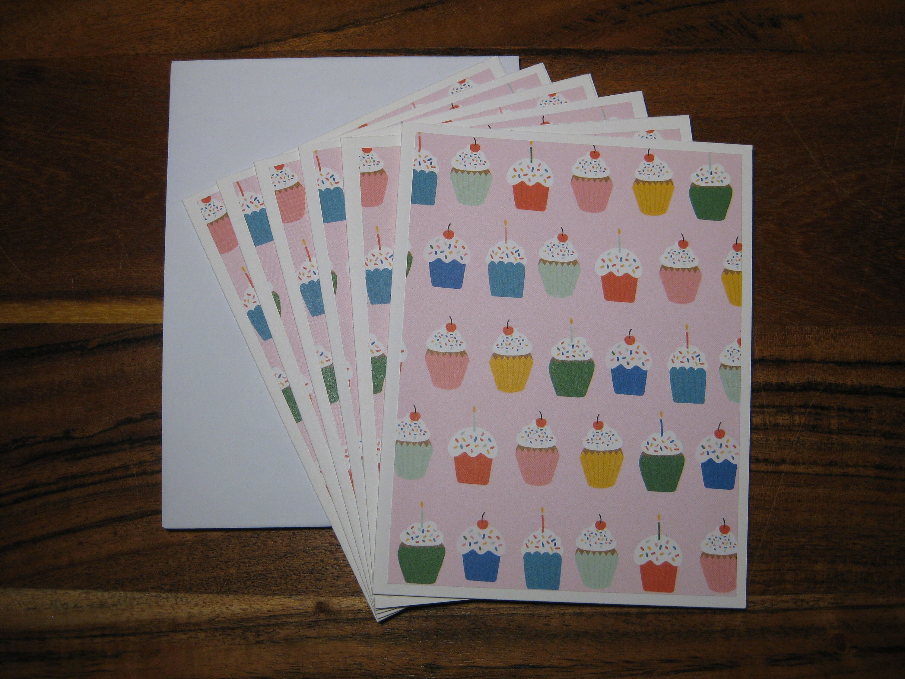 Handmade Cupcake Notecards: Boxed Set of 6 Blank Cards - Etsy