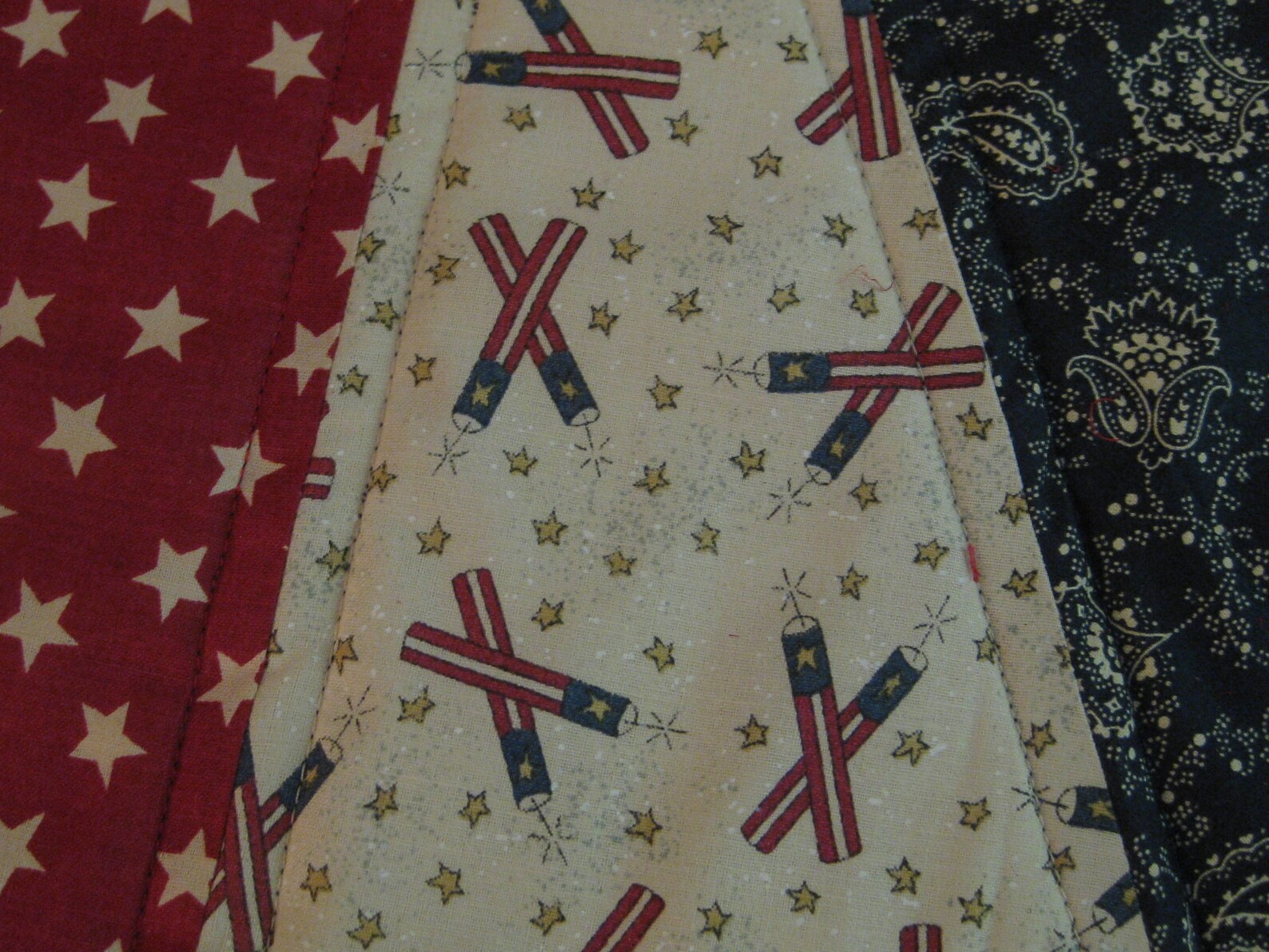 Quilted Table Topper 4th of July decoration Patriotic Table | Etsy