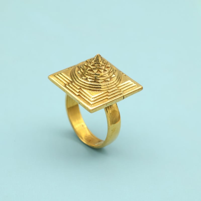 Pyramid Ring - Etsy UK