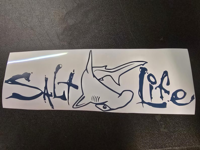 Shark Salt Life Decal - Etsy