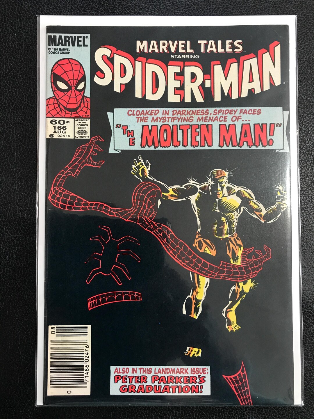 1984 Marvel Tales #166 Spider-man Vintage First Molten Man Appearance ...