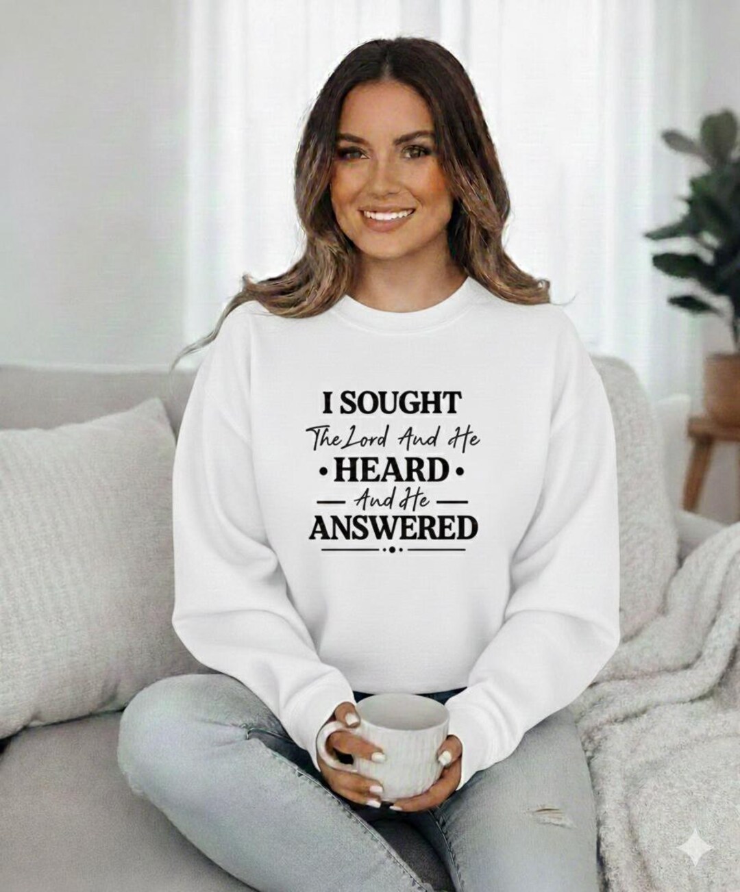 Christian Faith T-shirt – "i Sought the Lord" Bible Verse Tee - Etsy
