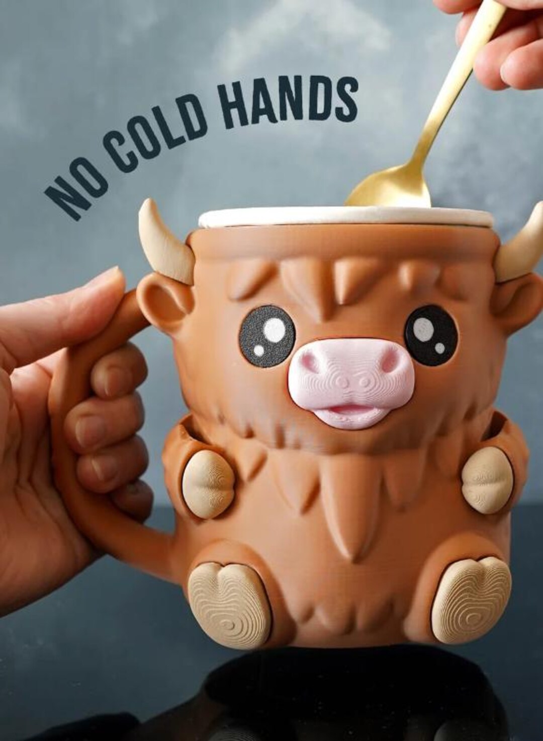Pint Pal Ferdinand the Highland Ice Cream Holder - Etsy