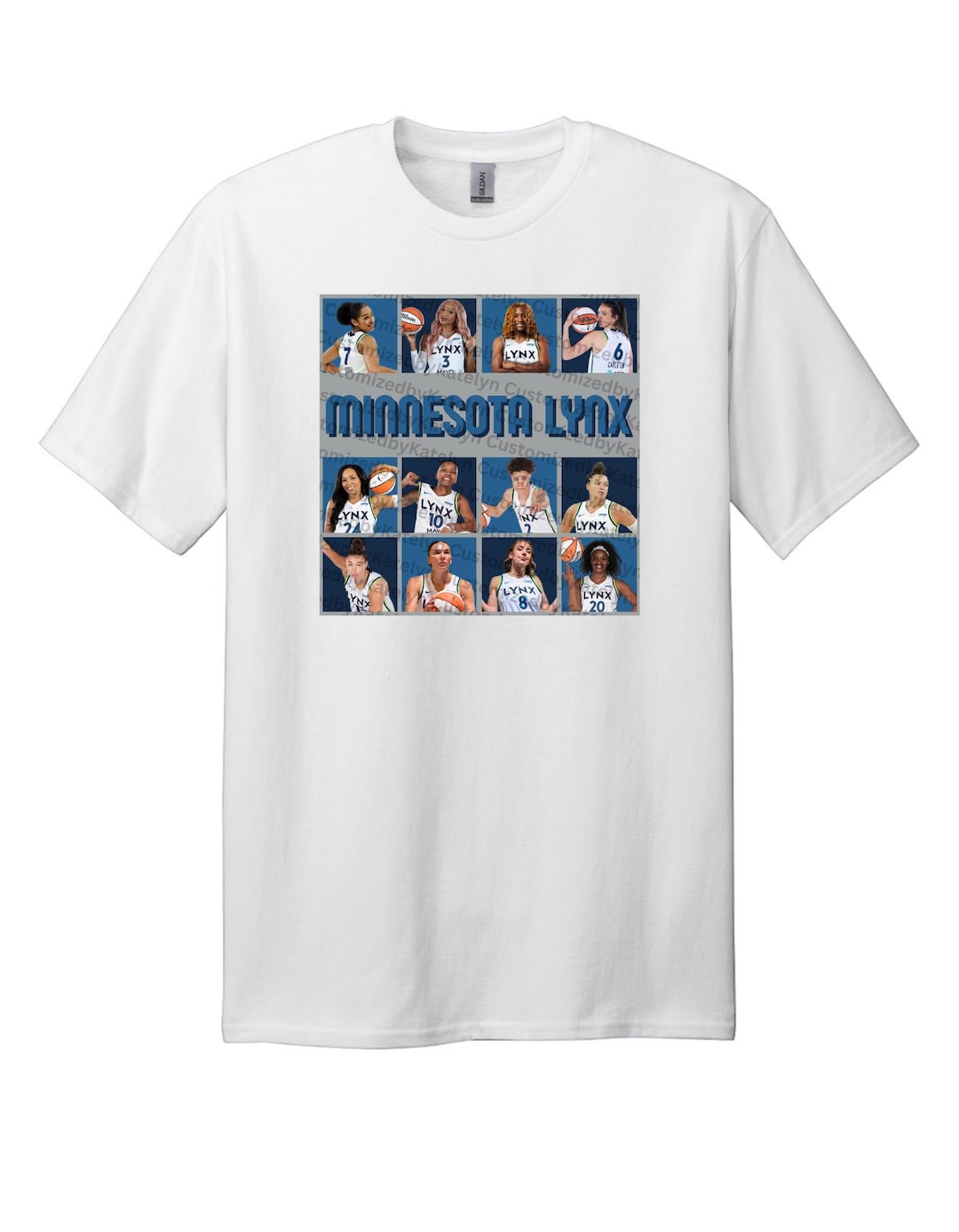 WNBA Minnesota Lynx Custom Retro Team Roster Tee - Etsy