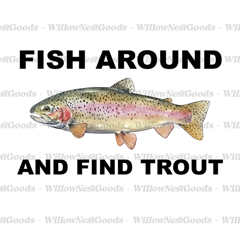 Trout Print - Etsy