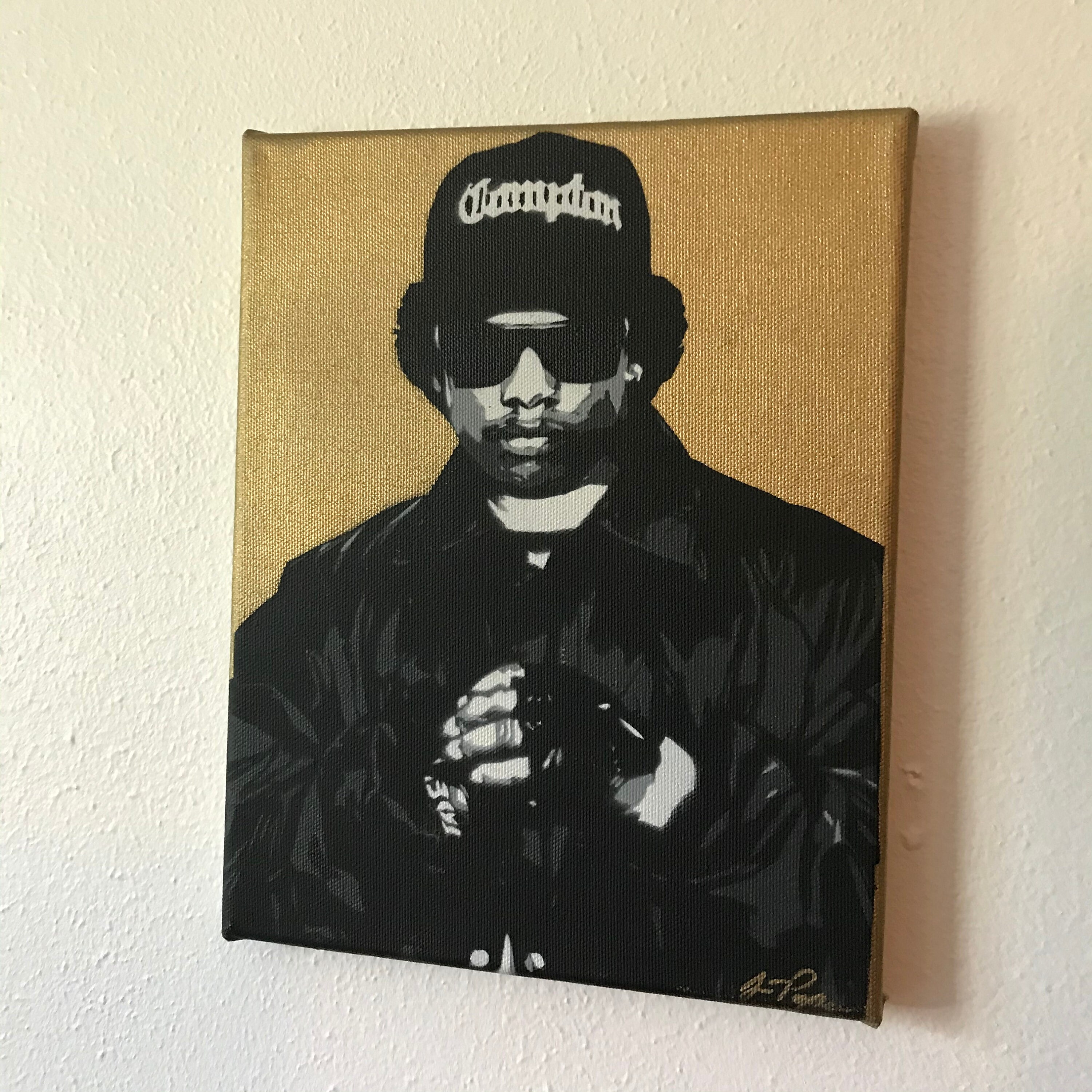 Eazy E Stencil Graffiti