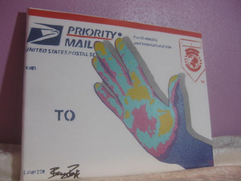 Clean Multi Layer Graffiti Rainbow SLAP Stencil Painting USPS | Etsy