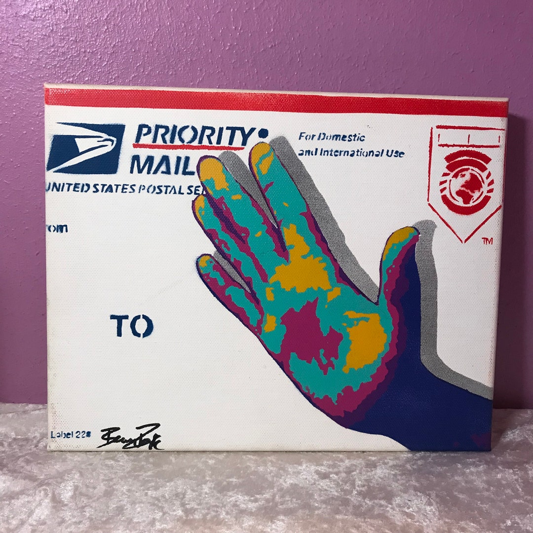 Clean Multi Layer Graffiti Rainbow SLAP Stencil Painting USPS - Etsy