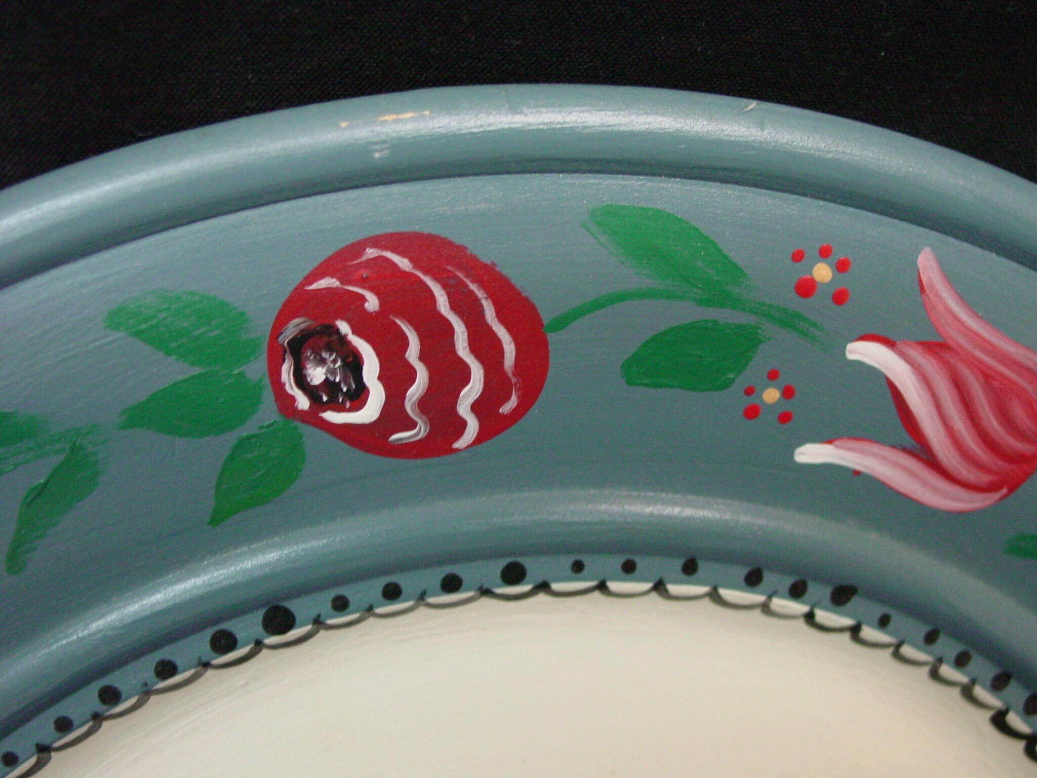 Scandinavian Wooden Hand Painted Plate Manlady in Costume - Etsy Australia