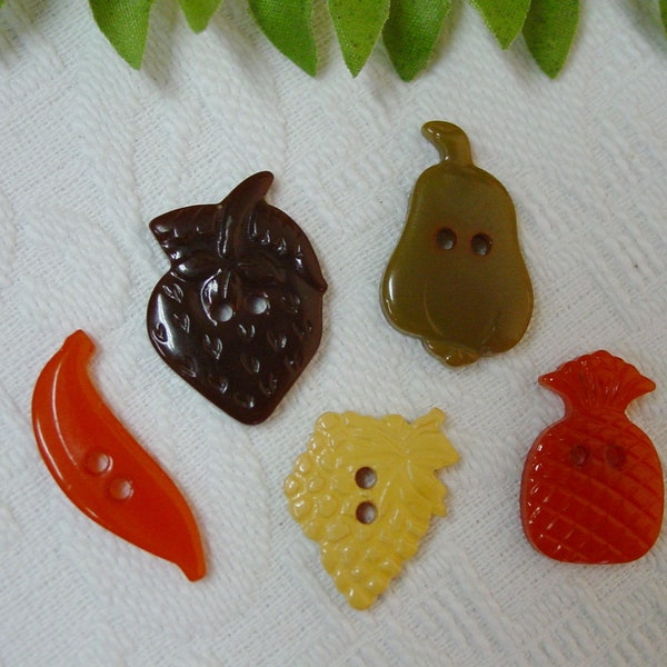 Fruit Buttons - Etsy