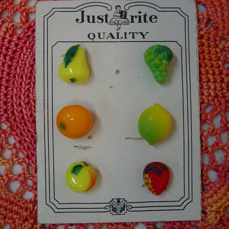 Fruit Buttons - Etsy