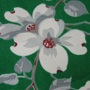 Vintage Wilendur Tea Towel dogwood Pattern White - Etsy