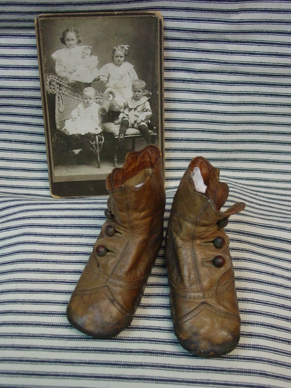 darling antique button shoes - Gem