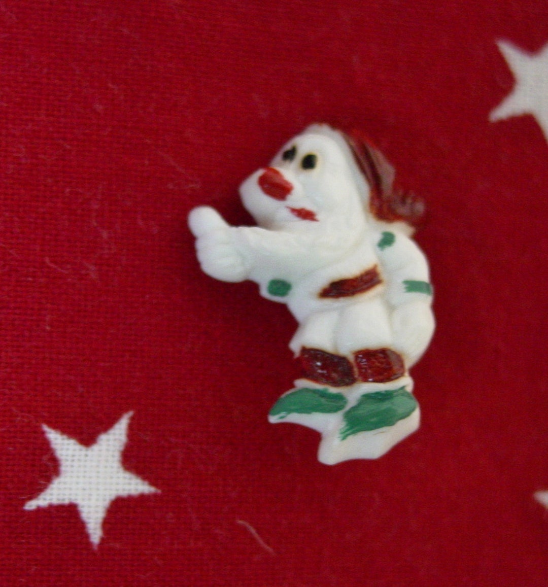 Vintage Realistic Buttons Plastic Dwarf From Snow White Movie, 3/4 ...