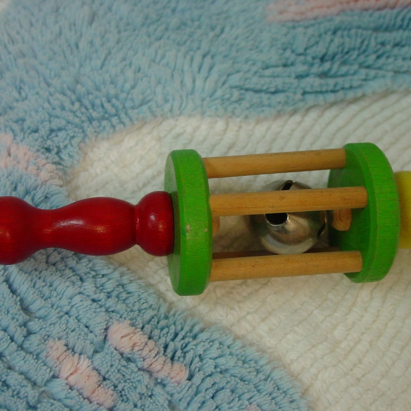 Wooden Baby Rattle - Etsy