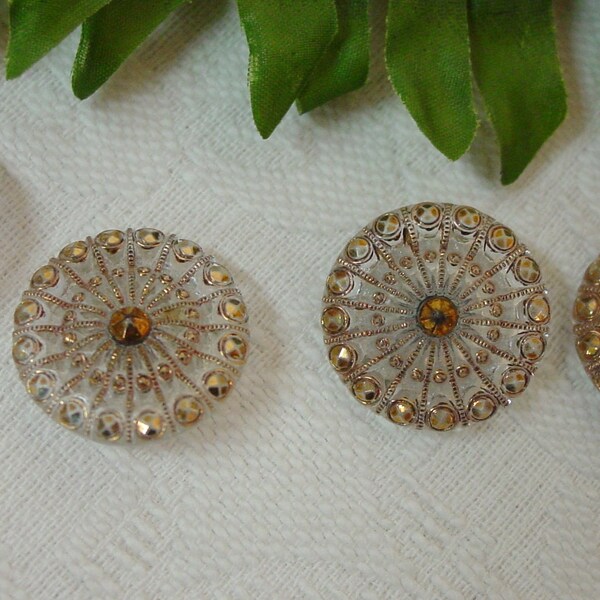 Clear Glass Buttons - Etsy