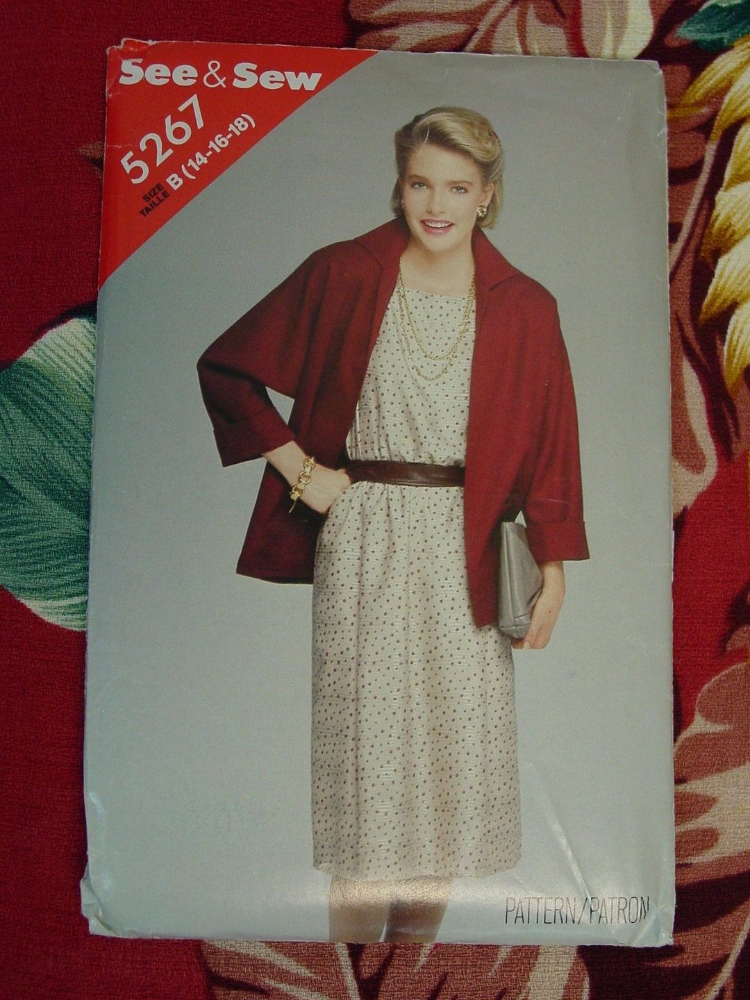Vintage Butterick See & Sew Pattern No.5267 Jacket and Dress Size14,16 ...