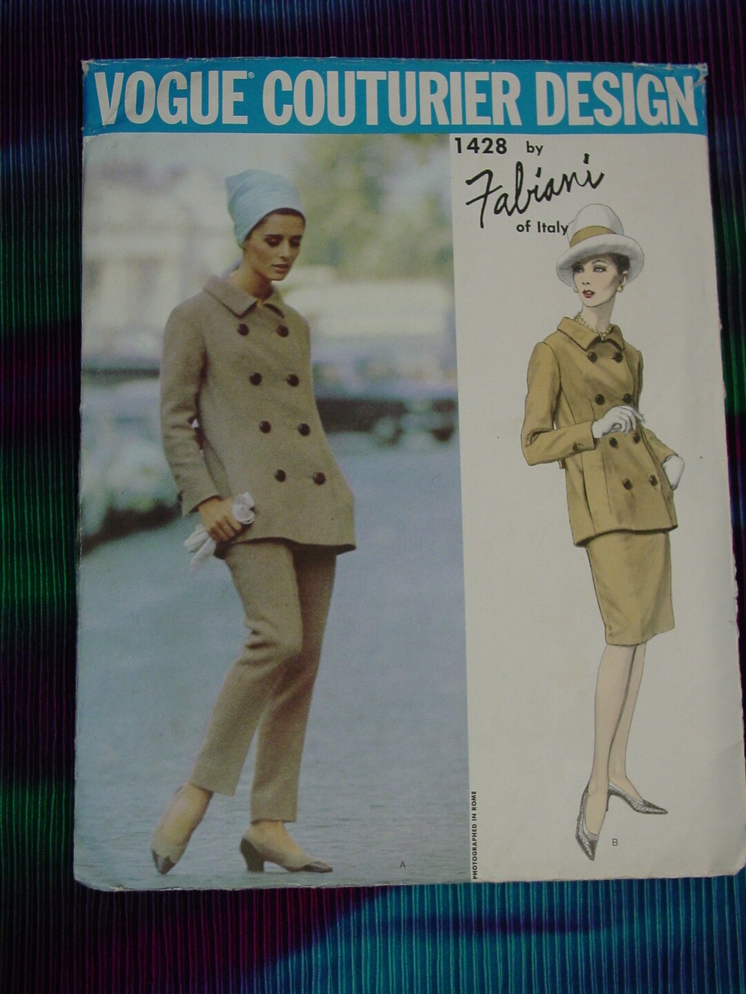 Vintage Pattern C.1960's Vogue No.1428 Couturier Design by Fabiani ...