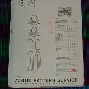 Vintage Pattern C.1960's Vogue No.1428 Couturier Design by Fabiani ...