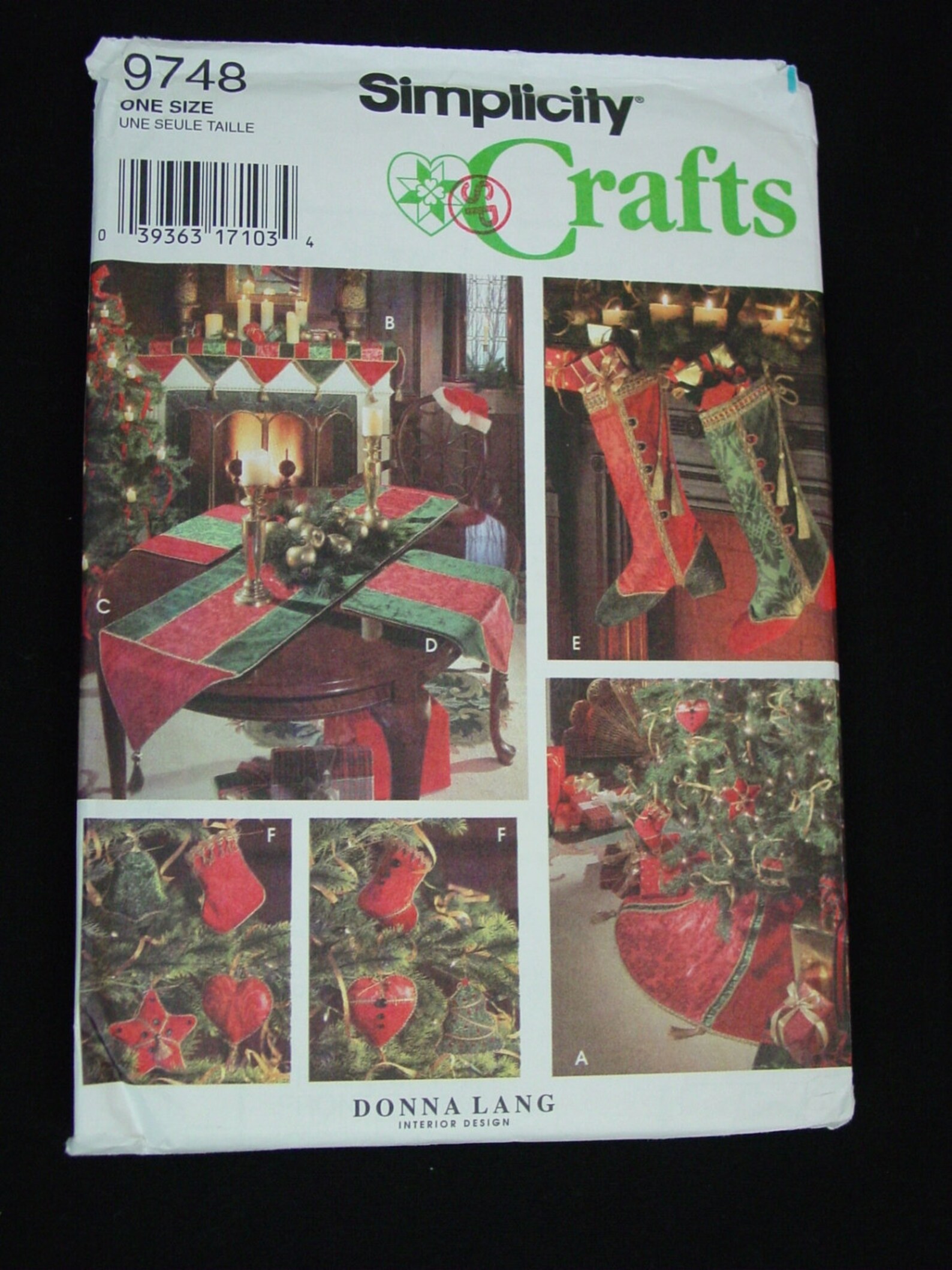 Vintage Pattern C.1995 Simplicity Crafts No.9748 Christmas - Etsy