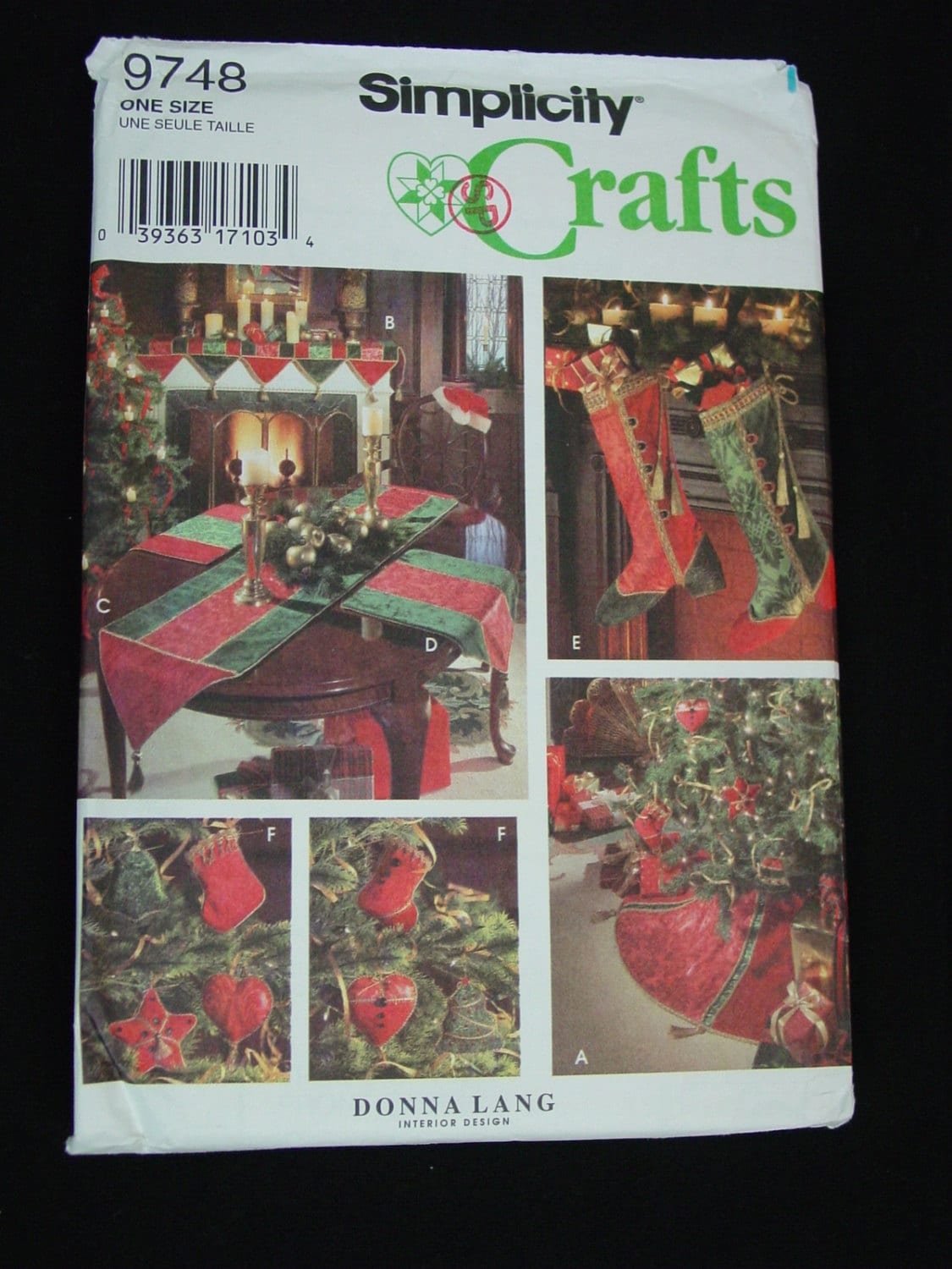 Vintage Pattern C.1995 Simplicity Crafts No.9748 Christmas - Etsy