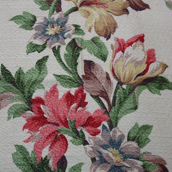 Vintage Barkcloth - Etsy