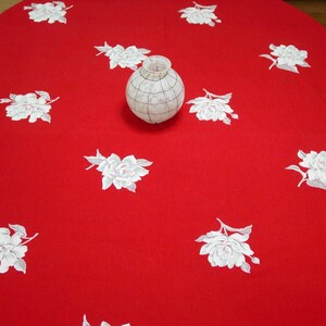 Stunning Vintage Wilendur Tablecloth "gardenia" Hard to Find, Large 54 ...