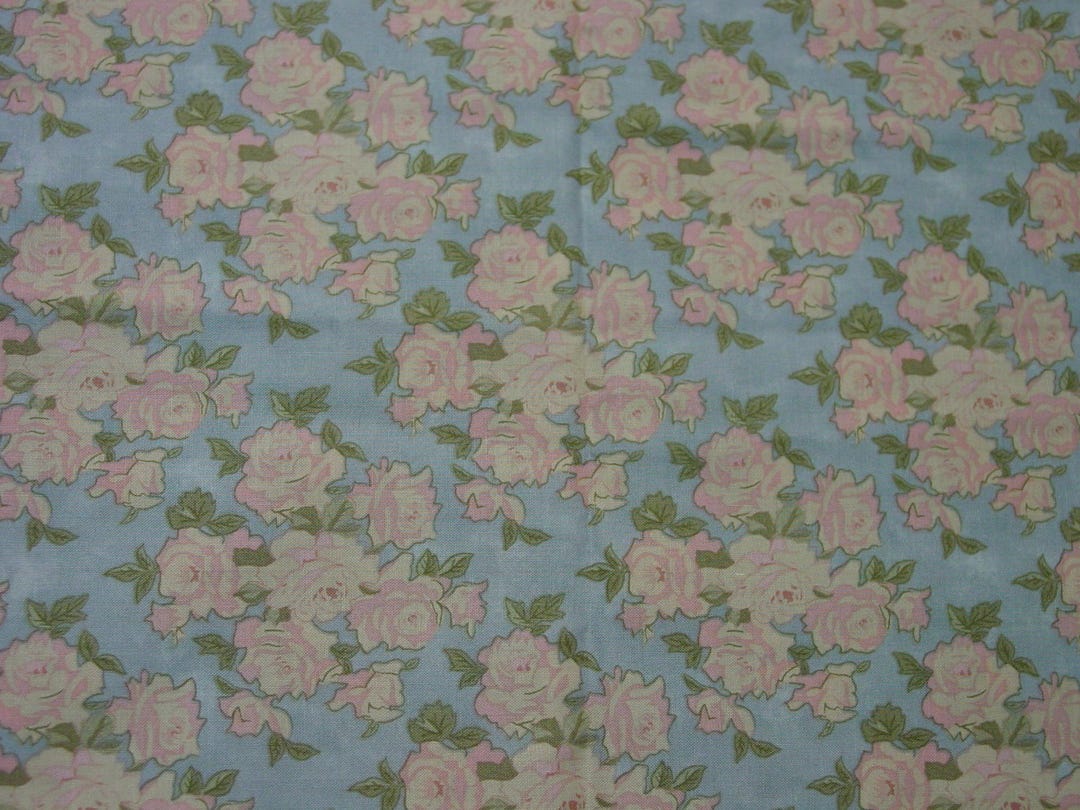 Vintage Cotton Fabric Moda by Robyn Pandolph Gorgeous 1 Yard 4" 44 ...