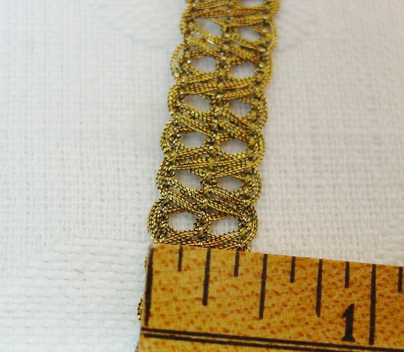 Lovely Vintage Bright Gold Metallic Trim 1/2" Loop Pattern - Etsy