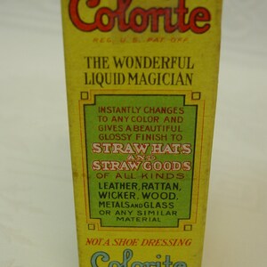Vintage Colorite Original Pkg.dye for Straw Hats C.early 1900's ...
