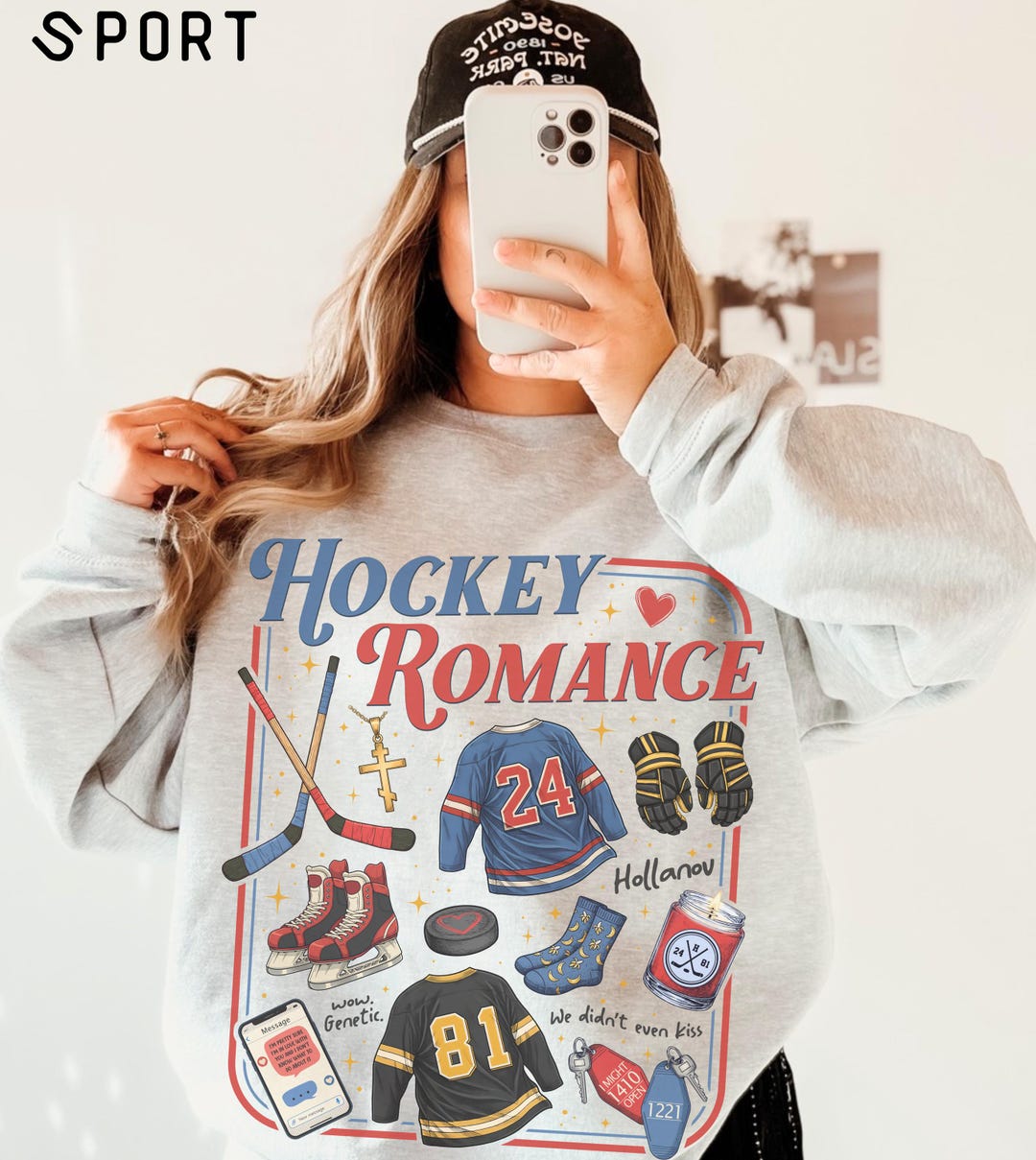 Rivalry Hockey Sweatshirt, Vintage Hockey Crewneck, Hockey Romance ...