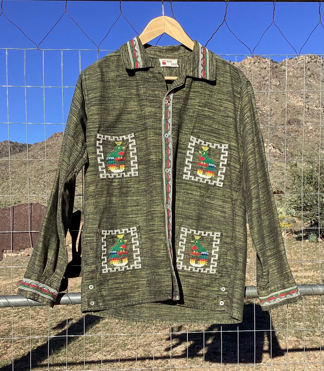 Vintage Mayan Modern Shirt / Jacket - Handwoven 100% Cotton - Guatemala ...