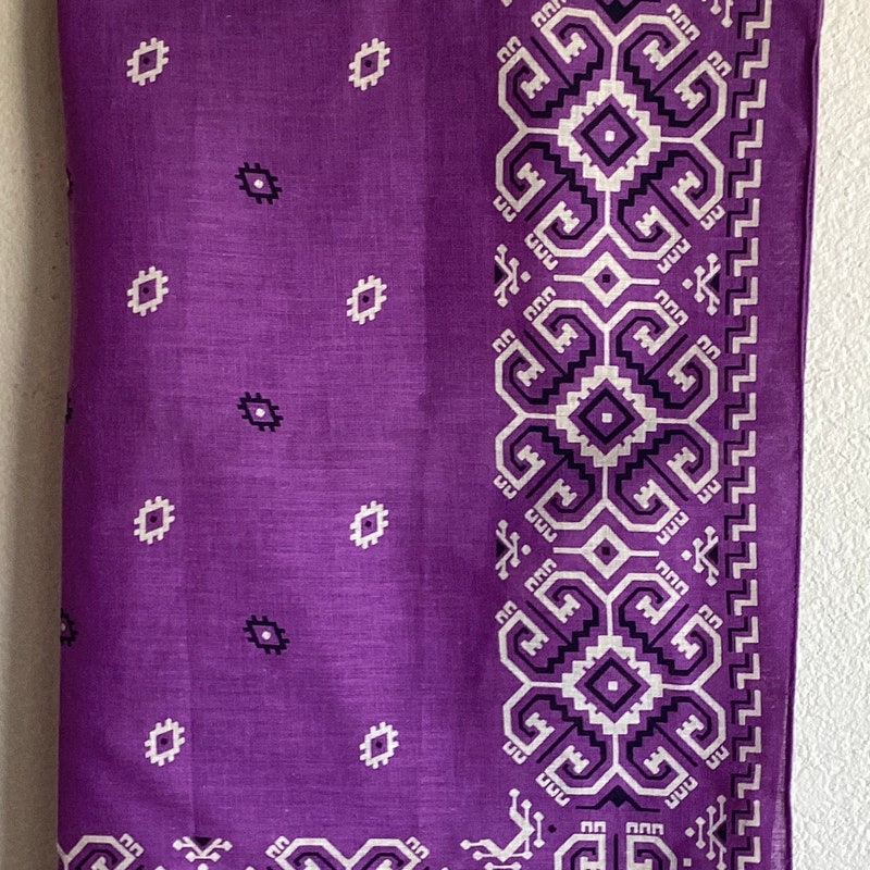 Purple Bandana - Etsy
